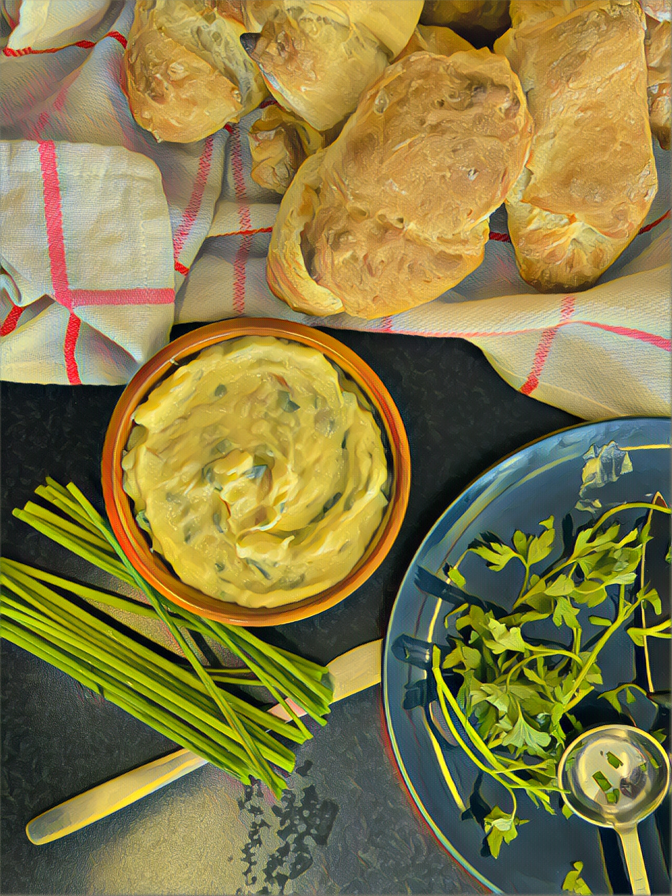 roasted garlic & herb butter - kylie's kitchenette