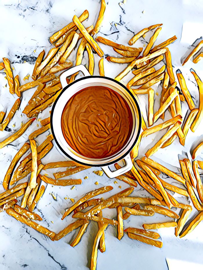 Garlic Parmesan French Fries And Fry Sauce Kylies Kitchenette
